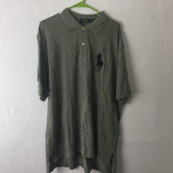 Polo Ralph Lauren | Shirts | New Polo Ralph Lauren Gray Big Pony Polo ...